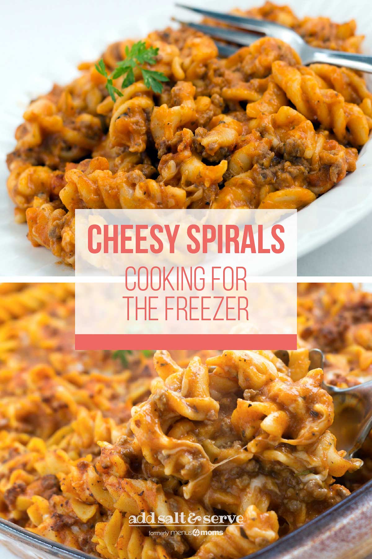 Cheesy Spiral Pasta – Add Salt & Serve