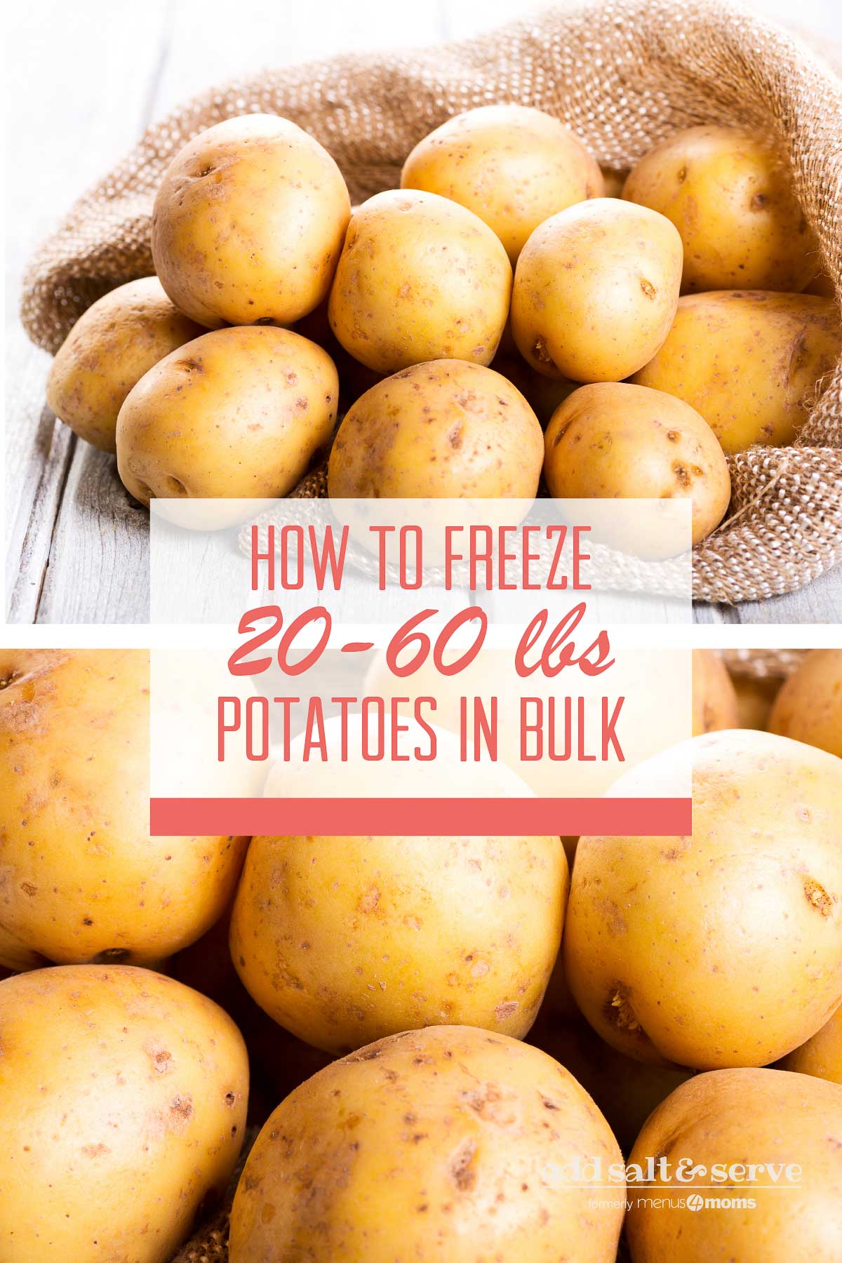 The Potato Plan (Bulk Freezing Potatoes) – Add Salt & Serve