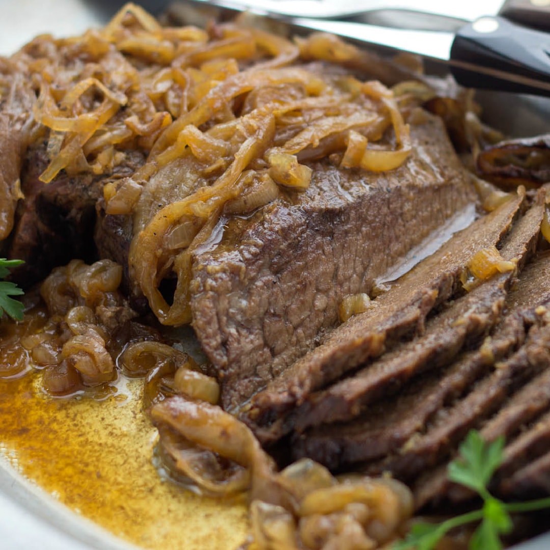 Easy Crockpot London Broil Au Jus – Add Salt & Serve