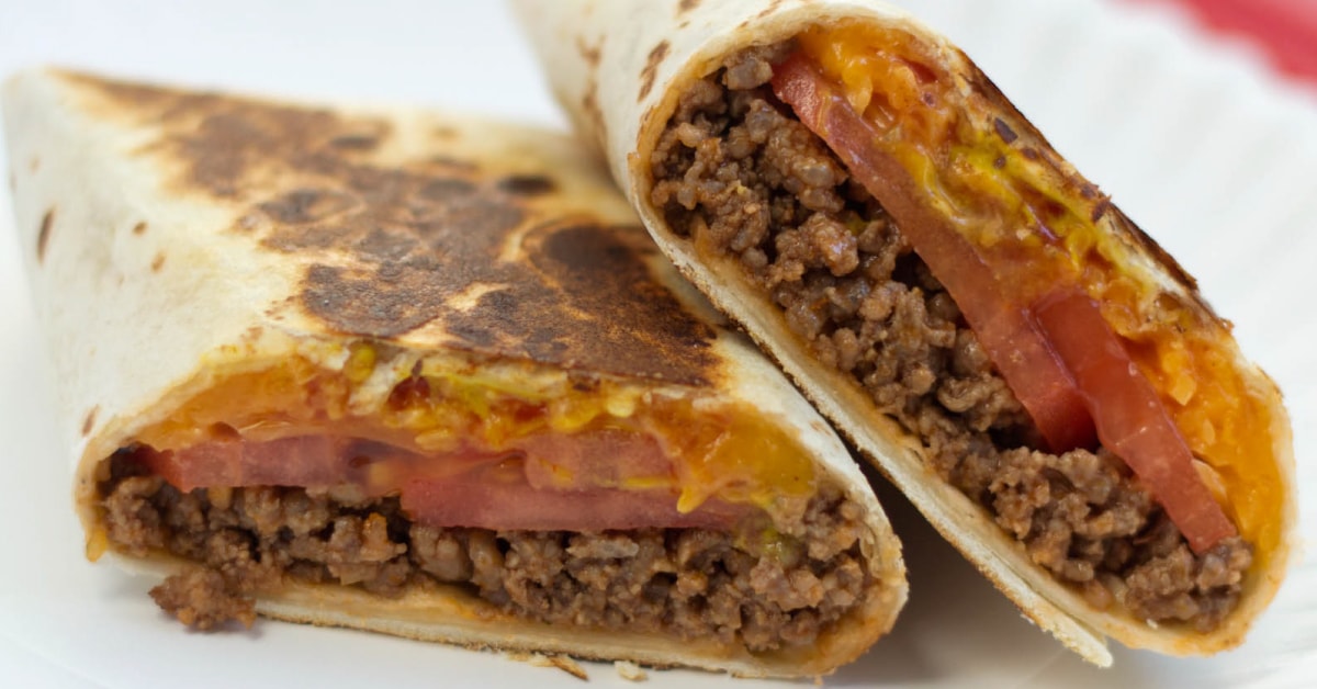 Toasted Cheeseburger Burritos – Add Salt & Serve