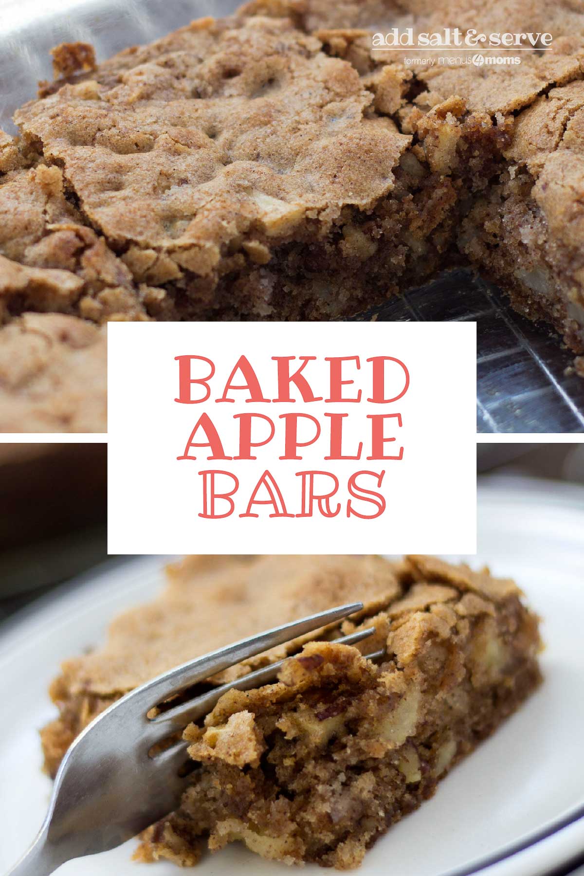 Baked Apple Bars with Walnuts and Cinnamon – Add Salt & Serve