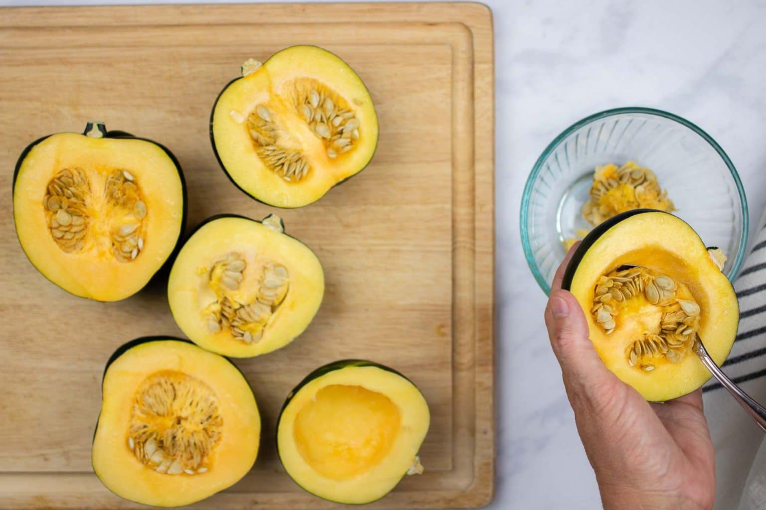 Microwave Acorn Squash – Add Salt & Serve
